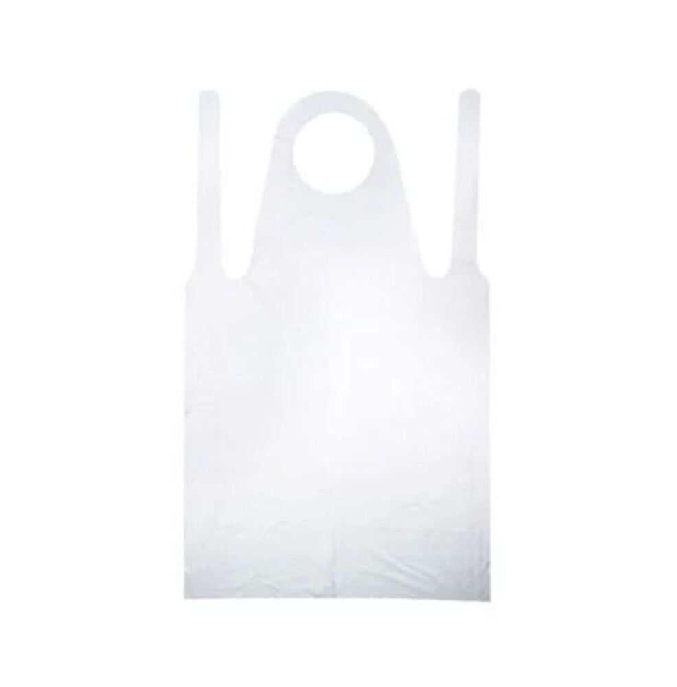 White aprons with waist belts (100 PCS)